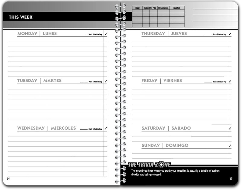 Undated High School Planner | Meridian Student Planners