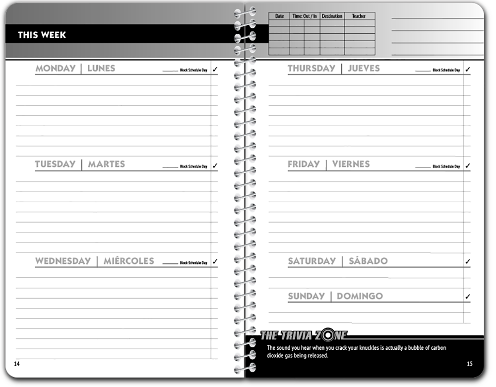 Undated High School Planner | Meridian Student Planners